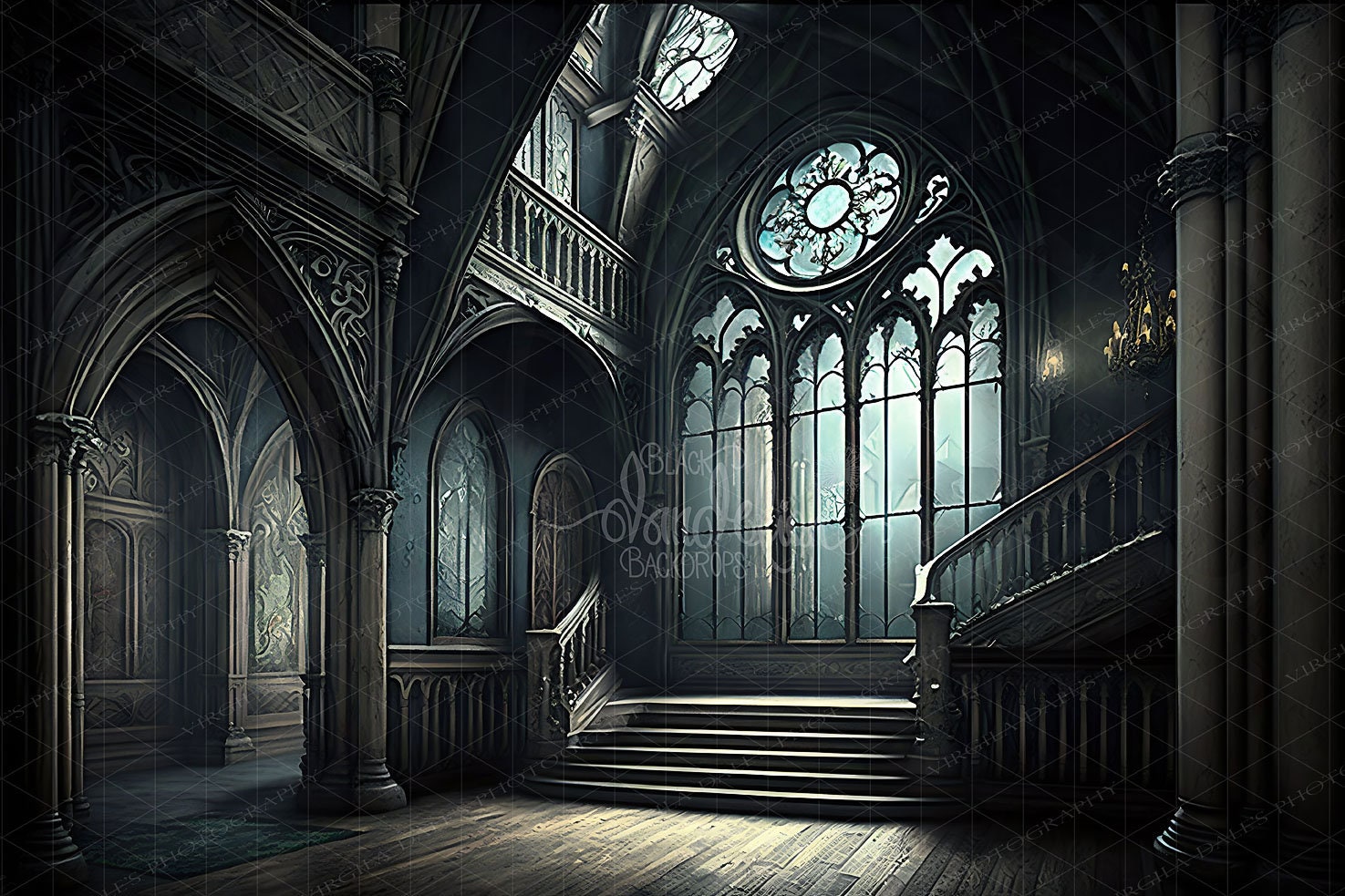 Haunted Gothic Building Halloween Haunted House Spooky - Etsy