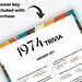 1974 Trivia Game, Born in 1974, 50th Birthday Game, 50th Anniversary ...