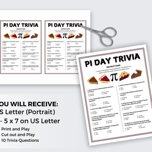 Pi Day Trivia Game: Fun Classroom Activity (digital Download) - Etsy