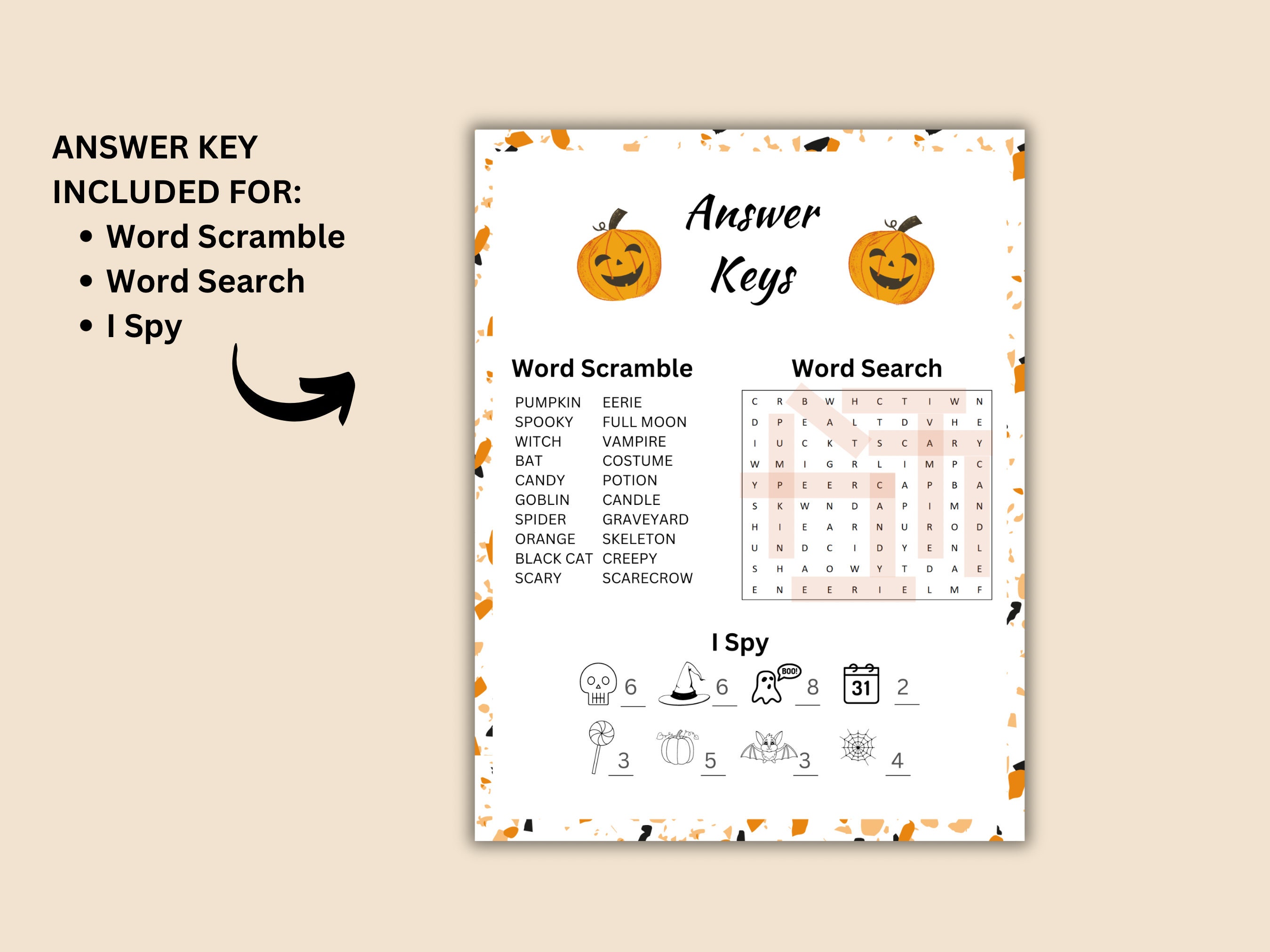 Halloween Printable Activities Bundle | Instant Download for Classroom ...
