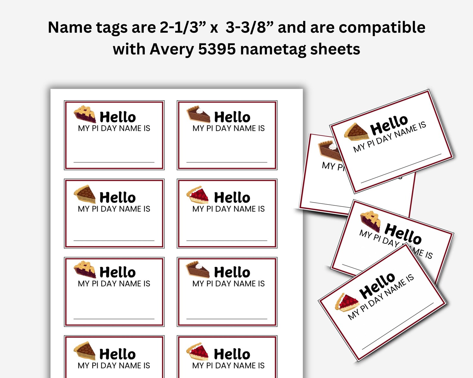 What's Your Pi Day Name Game, Pie Party Name Tags, Pi Day Activity for ...