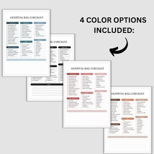 Hospital Packing Checklist for Labor and Delivery, Mom Hospital Bag ...