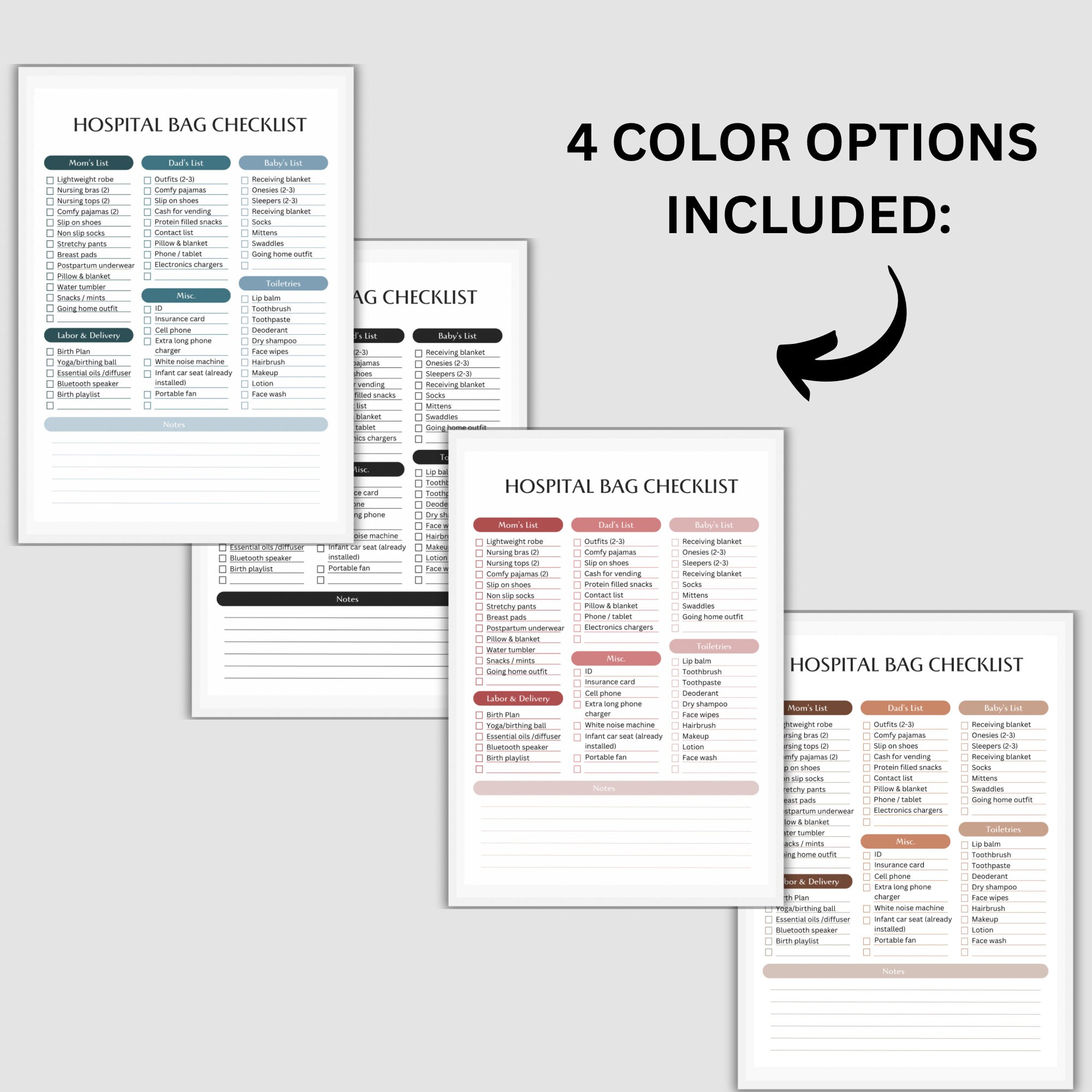 Hospital Packing Checklist for Labor and Delivery Mom - Etsy