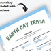 Earth Day Trivia Game, Printable Earth Day Activity for Groups ...