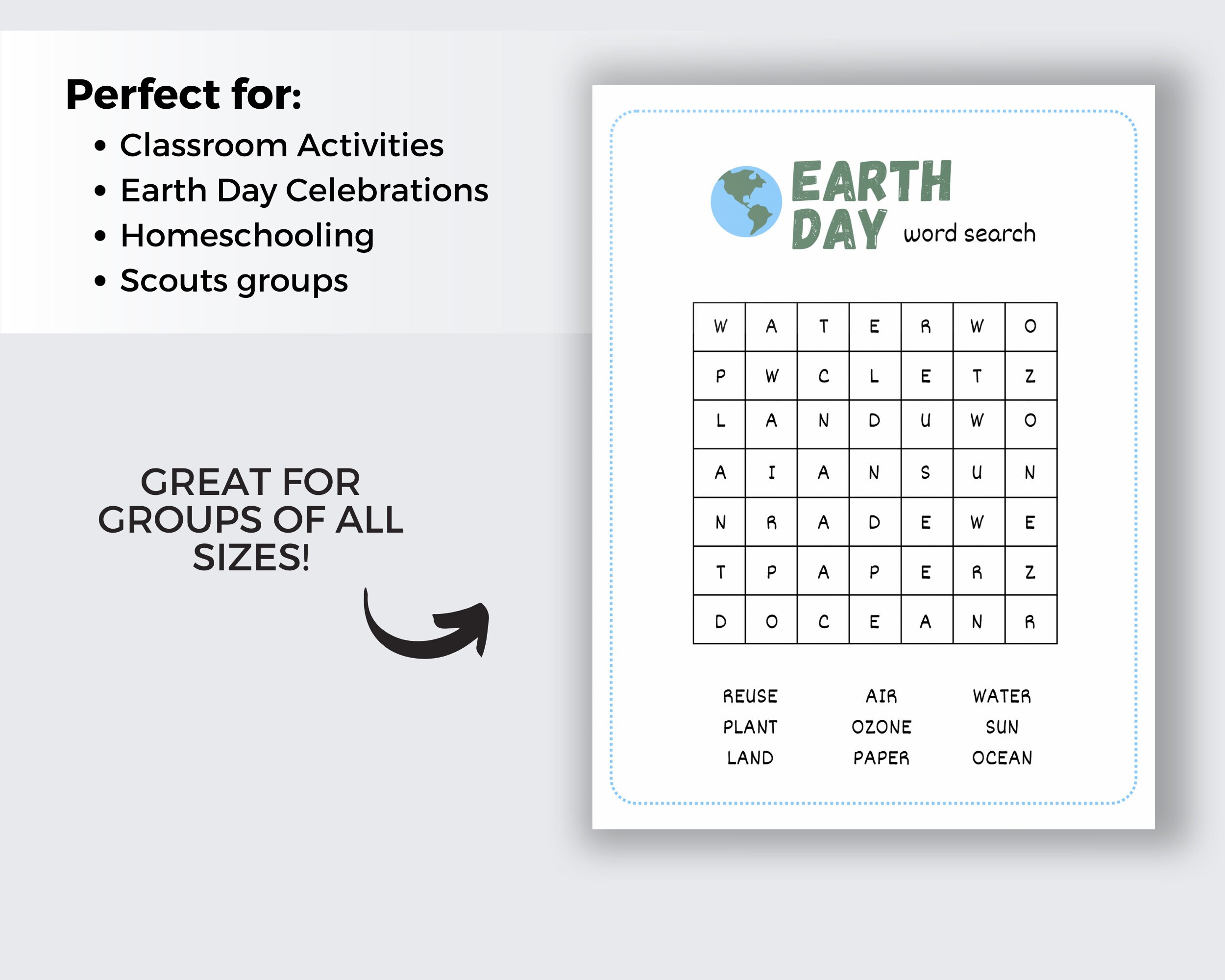 Earth Day Worksheet Activity Bundle, Earth Day Games for Kids and ...