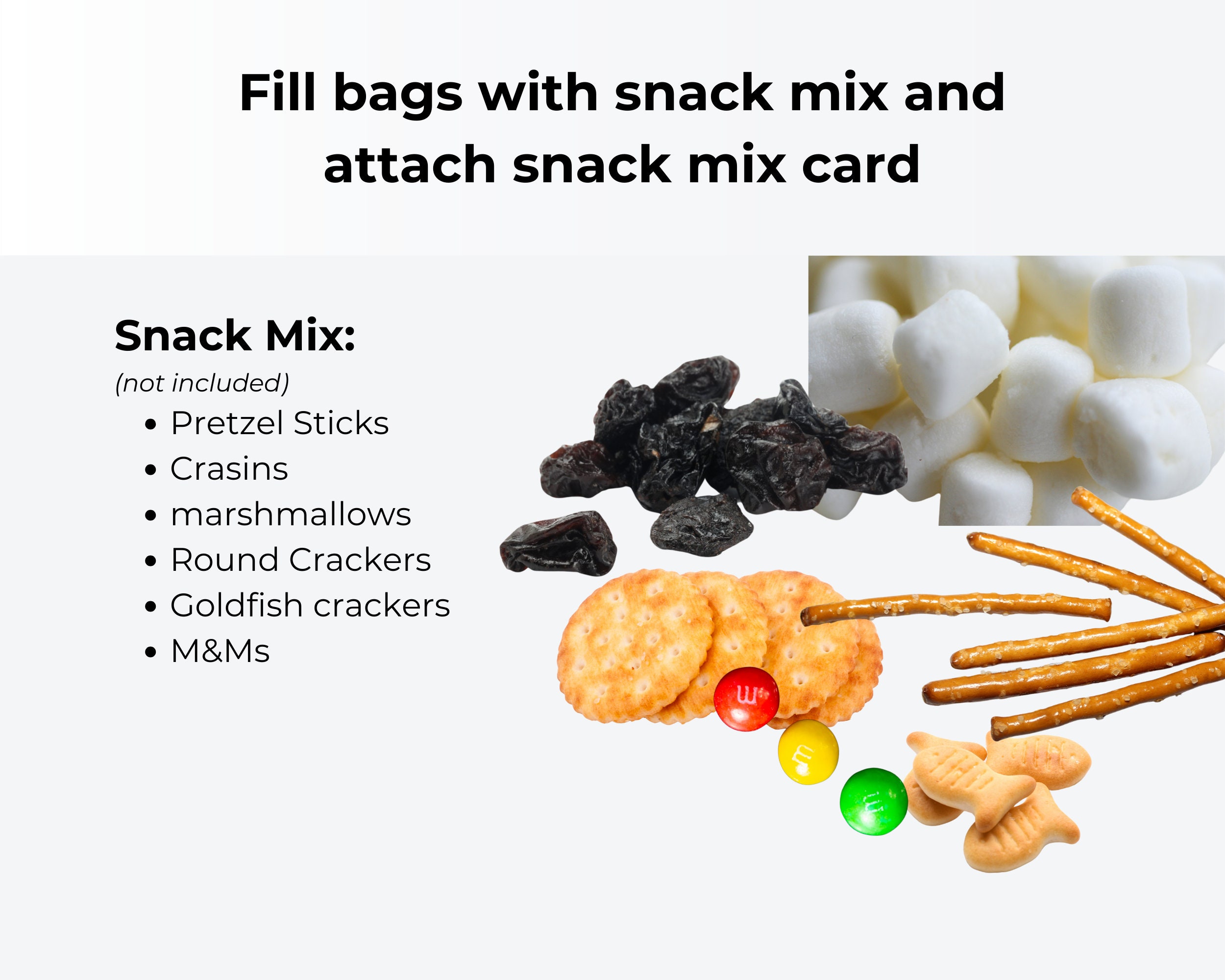 Easter Story Snack Mix Cards, Printable Easter Snack Bags, Easter ...
