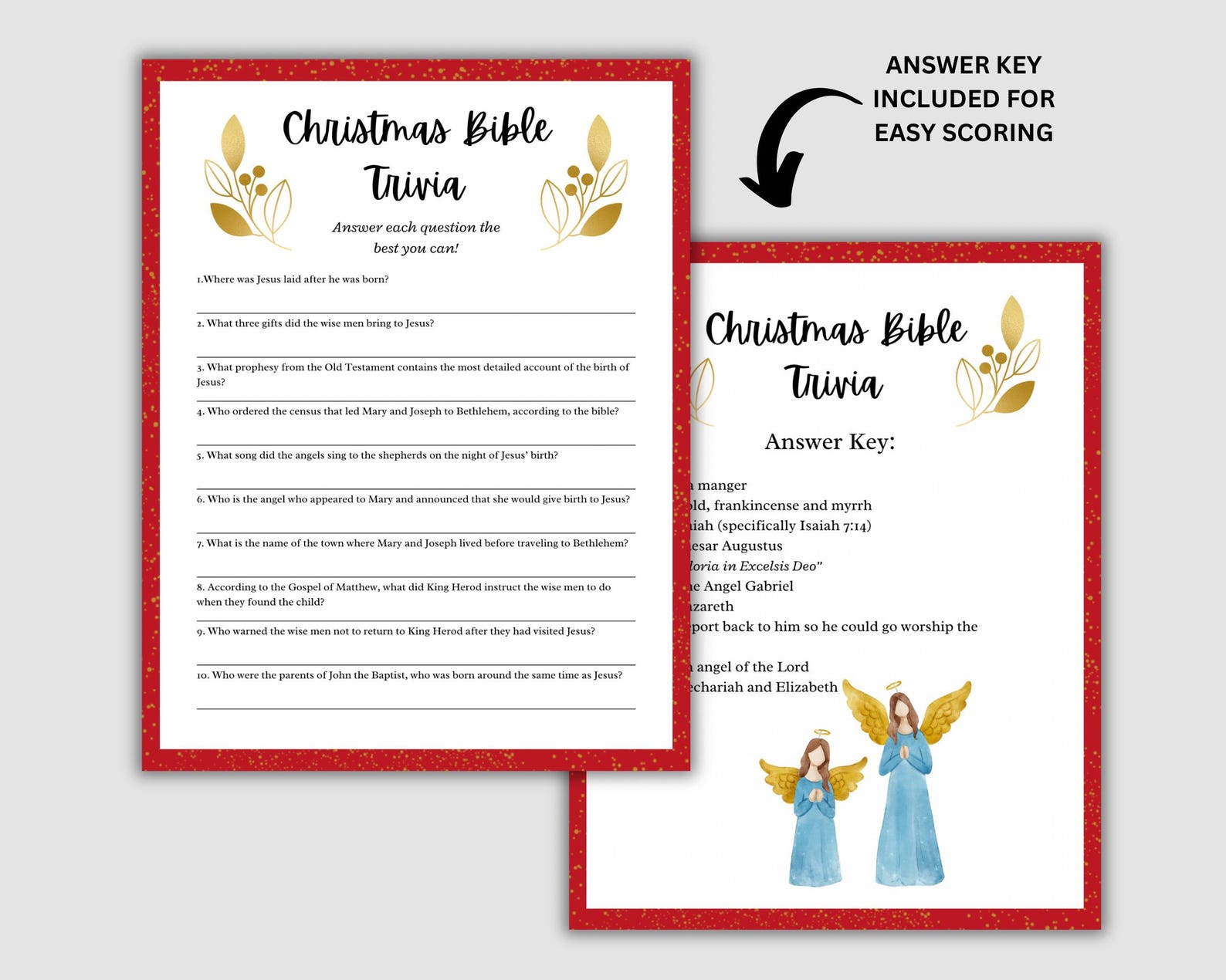 Christmas Bible Trivia, Christian Bible Trivia, Christmas Trivia ...