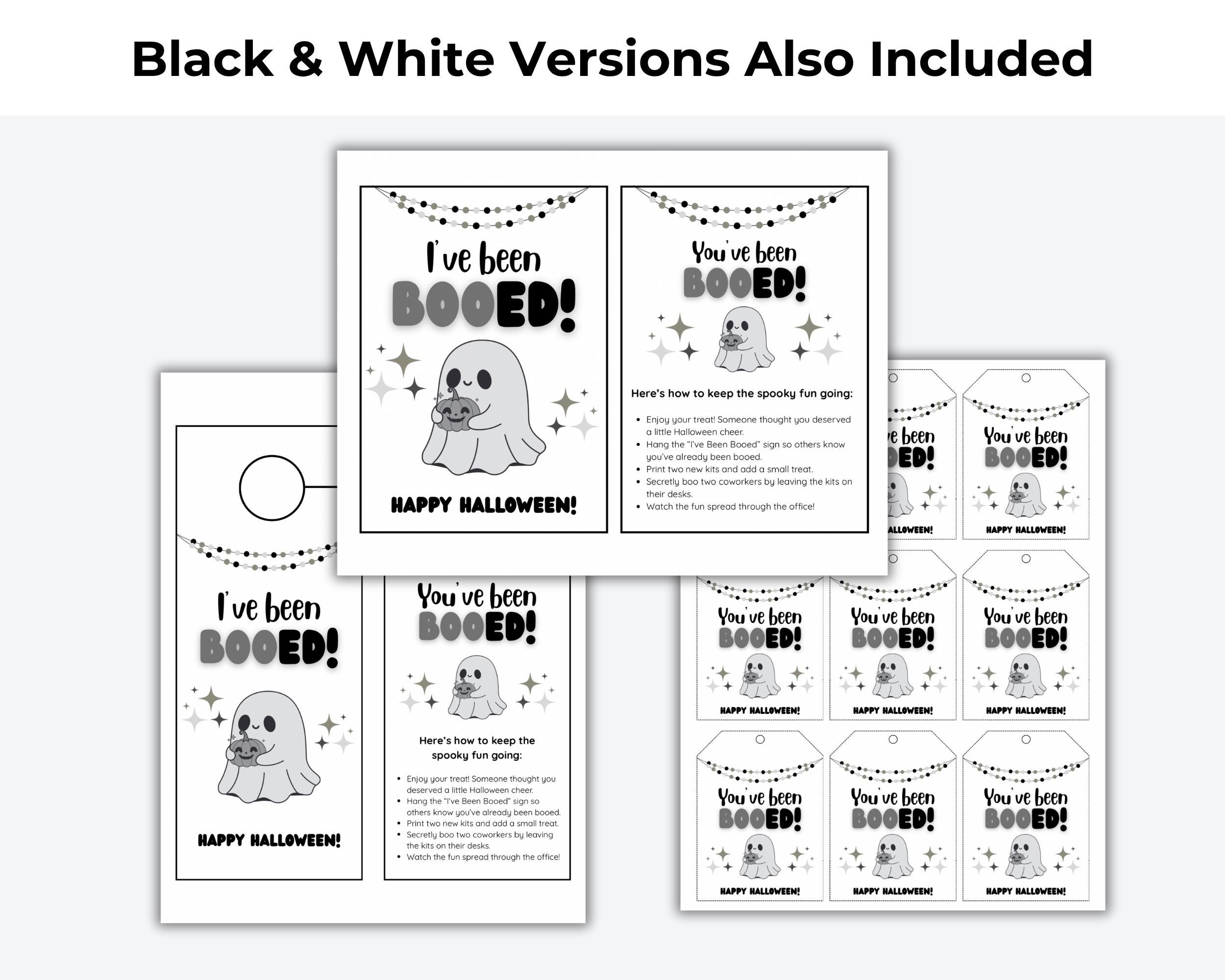 You've Been Booed Office Edition, Halloween Office Game, You've Been ...