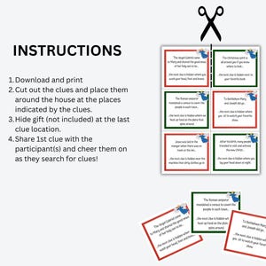 Printable Christmas Bible Scavenger Hunt for Kids, Nativity Scavenger ...