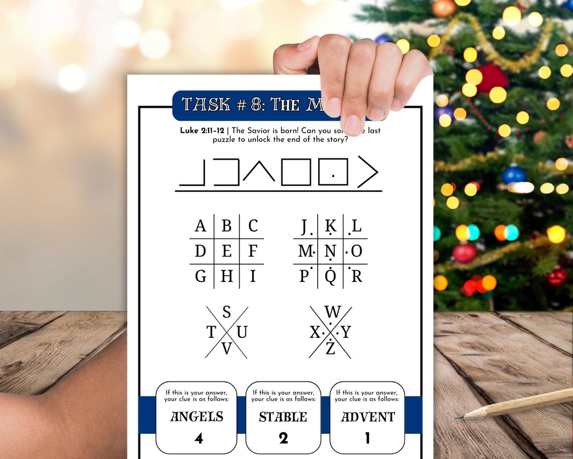 Nativity Escape Room for Kids and Teens, Printable Christmas Escape ...