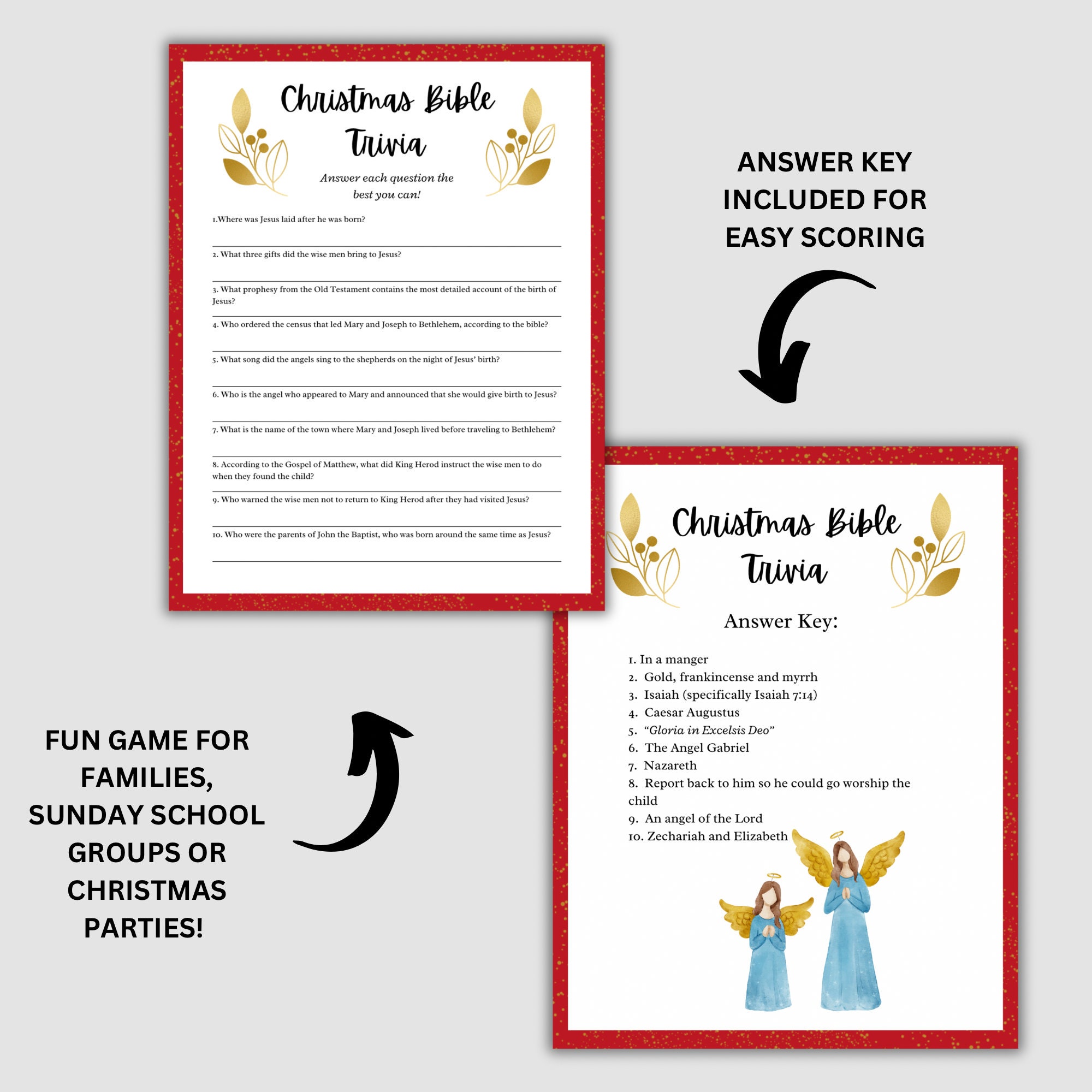 Christmas Bible Trivia, Christian Bible Trivia, Christmas Trivia ...