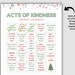 Kindness Advent Calendar: Christmas Holiday Acts (printable PDF) - Etsy