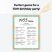 1955 Trivia Game, 70th Birthday Trivia, 1955 Birthday, Born in 1955 ...