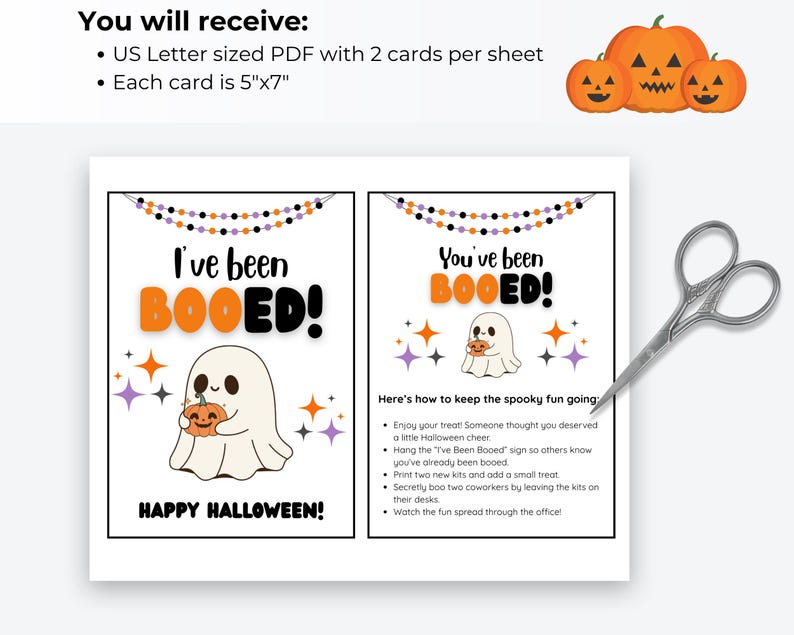 You've Been Booed Office Edition, Halloween Office Game, You've Been ...