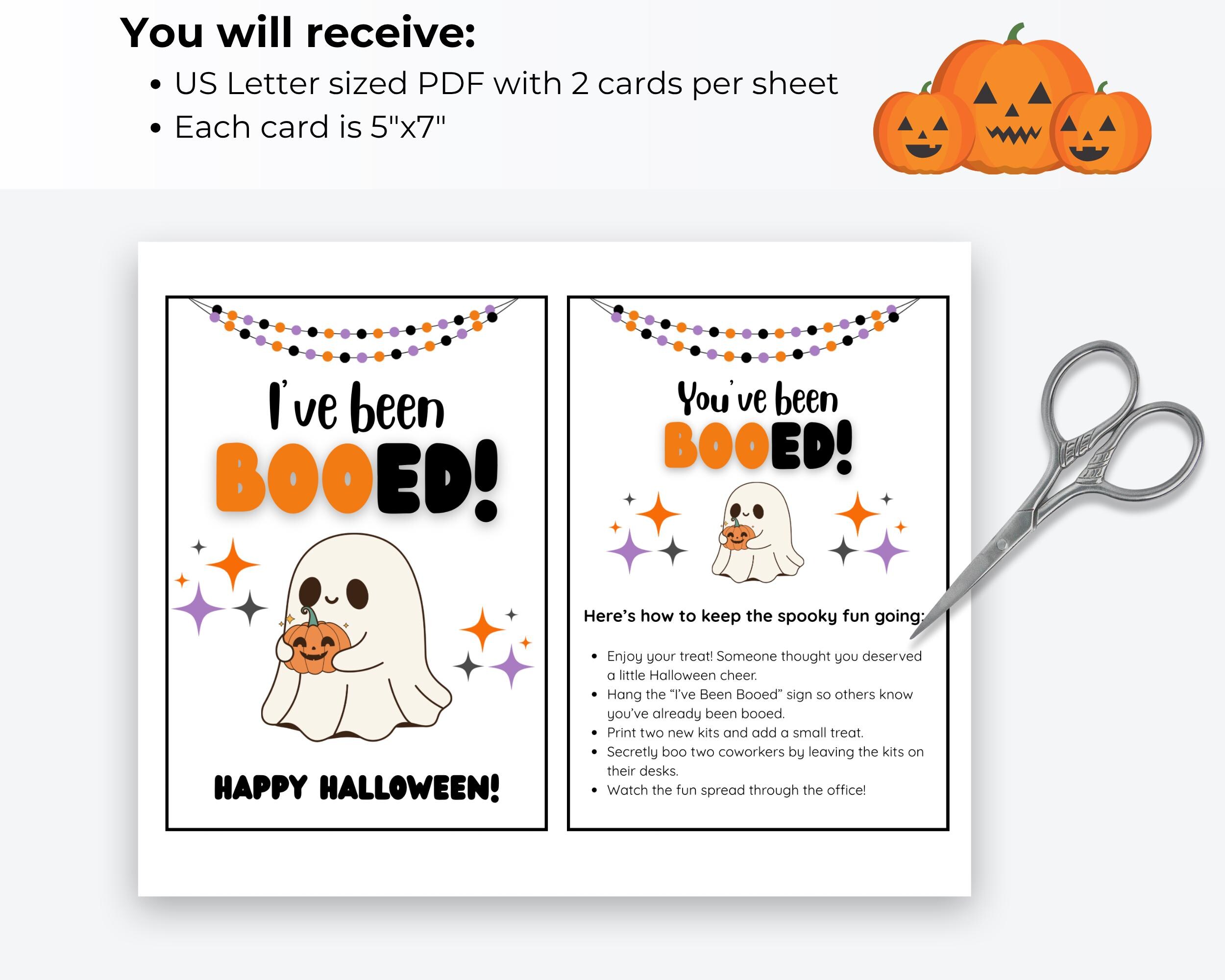 You've Been Booed Office Edition, Halloween Office Game, You've Been ...