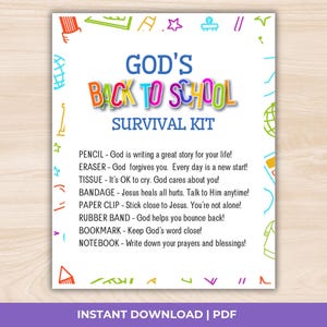 God's Back to School Survival Kit – Printable Gift Tags for Students ...