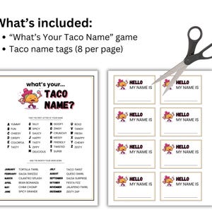 What’s Your Taco Name Game for Taco Parties, Cinco De Mayo and Other ...