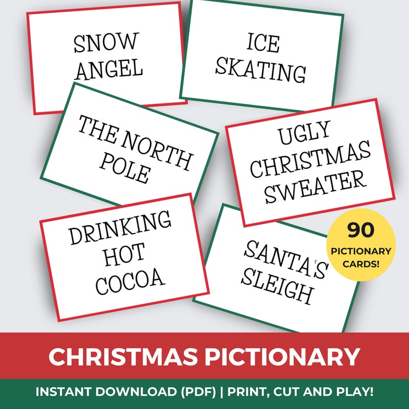 Weihnachts pictionary - Etsy.de