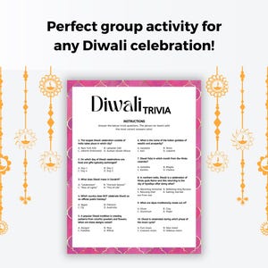 Diwali Trivia Game: Printable Group Activity (PDF) - Etsy