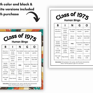 50th Class Reunion Games, Class of 1975, 1975 Trivia Game, 50 Year ...