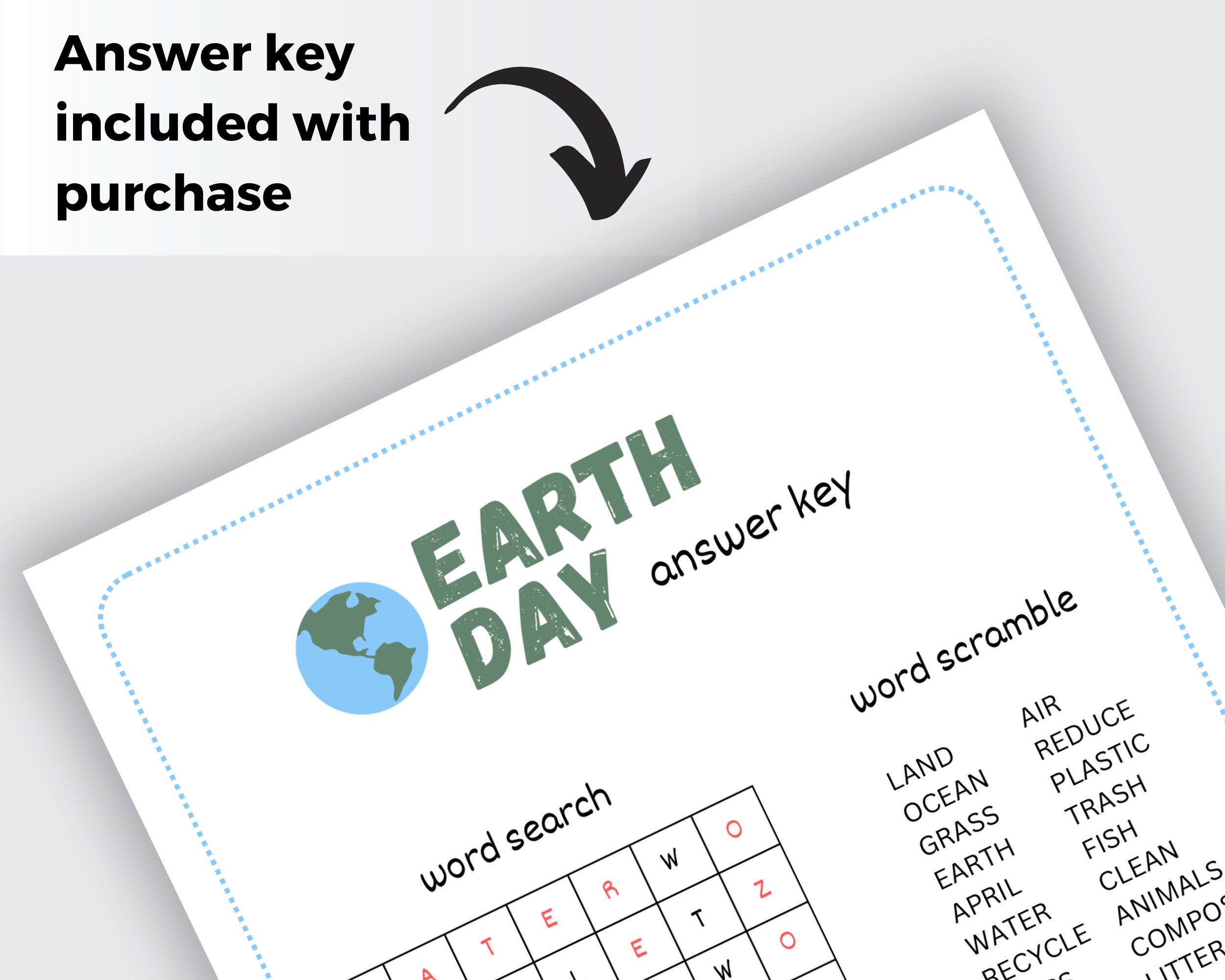 Earth Day Worksheet Activity Bundle, Earth Day Games for Kids and ...