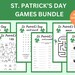 St Patricks Day Printable Games Bundle Instant Download Classroom ...