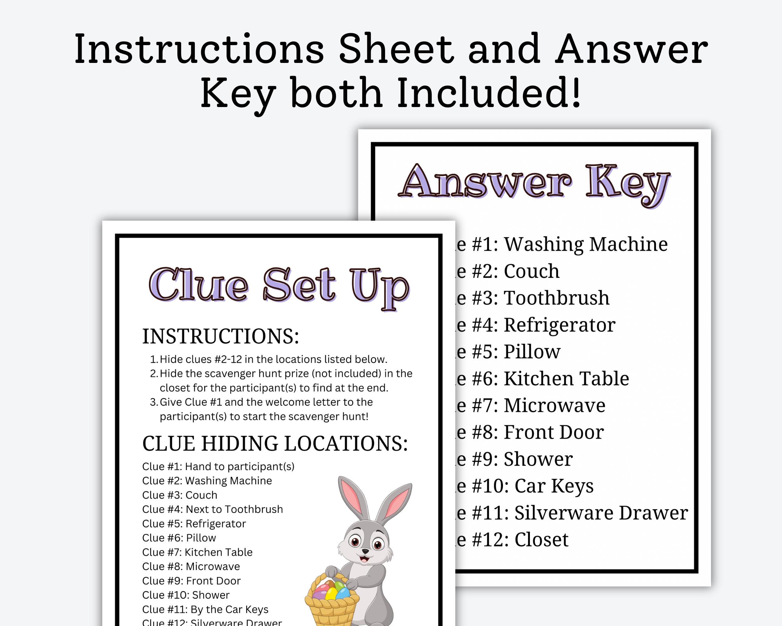 Easter Scavenger Hunt for Teens and Tweens, Non Religious Easter ...