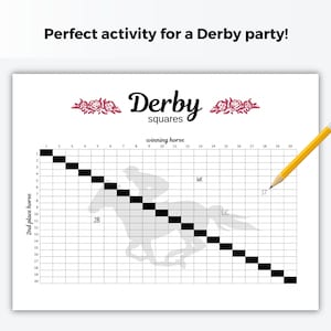 Kentucky Derby Squares, Derby Exacta Squares, Horse Racing Party ...