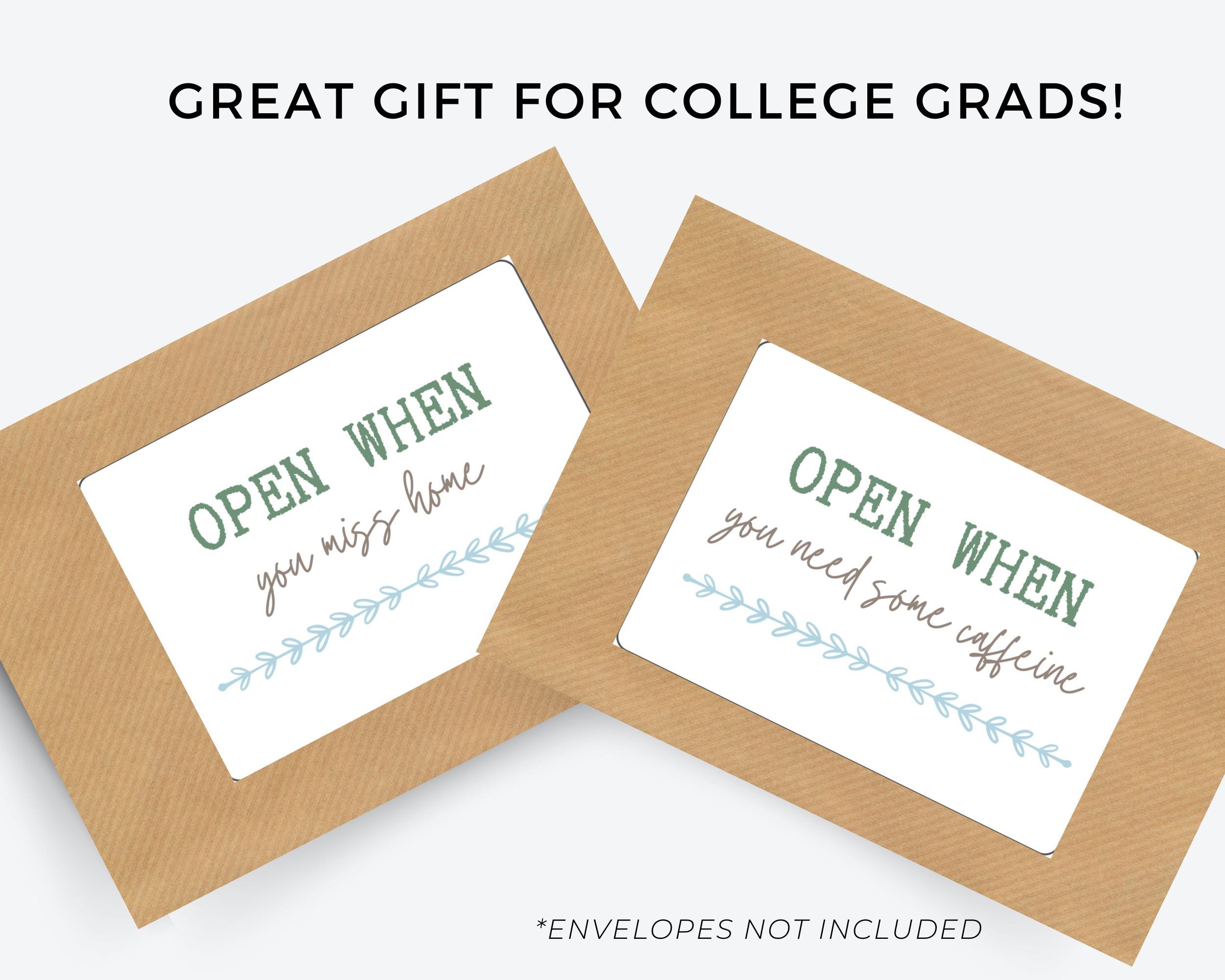 Open When Envelope Labels College, DIY College Grad Gift, High School ...