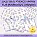 Indoor Easter Scavenger Hunt for Kids With Easter Bunny Scavenger Hunt ...