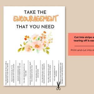 Positive Affirmations Tear-off Flyer Bundle, Printable Affirmation ...