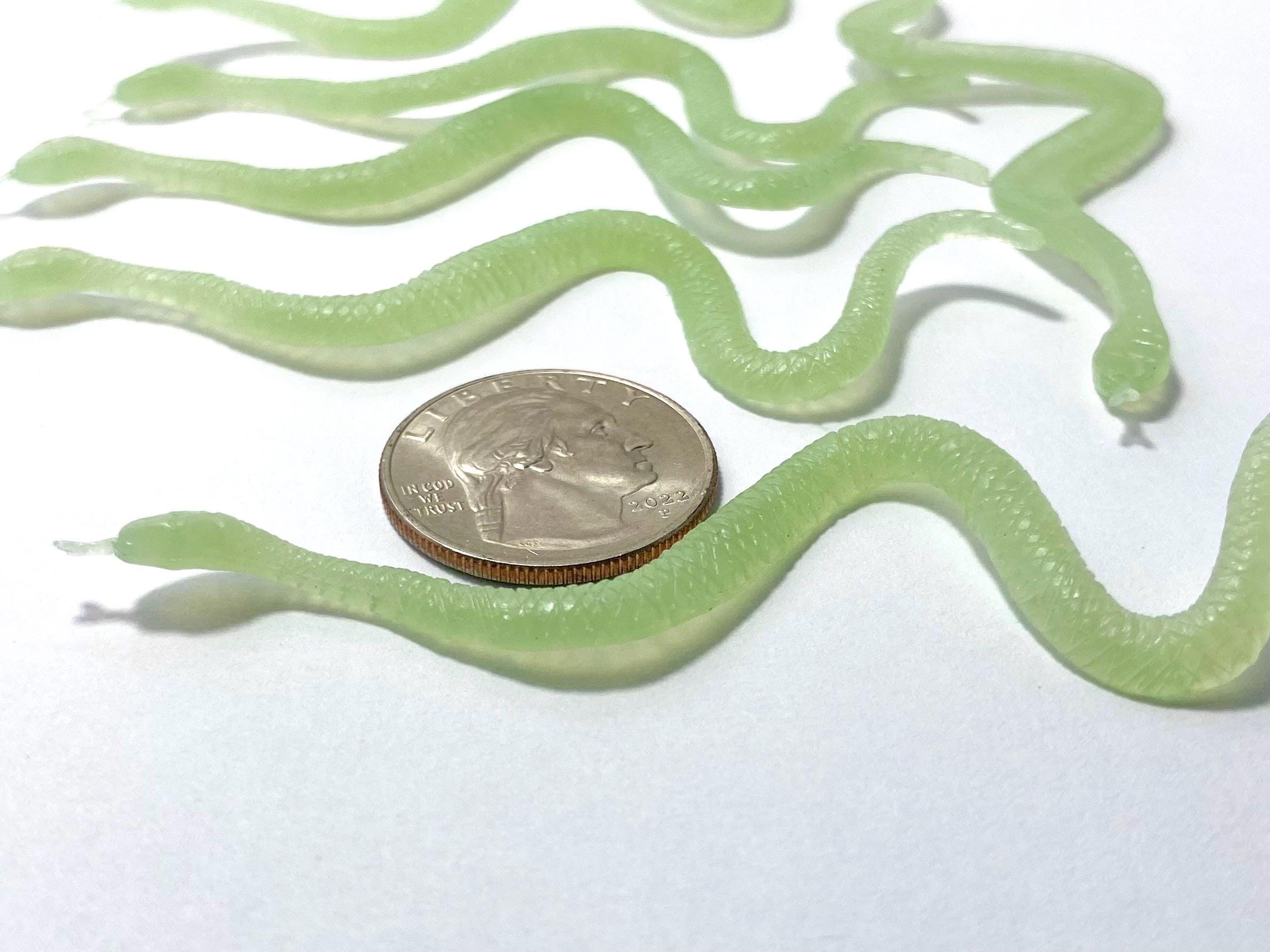 10 Plastic Snakes, Glow in the Dark : Miniature Fairy Garden Diorama ...