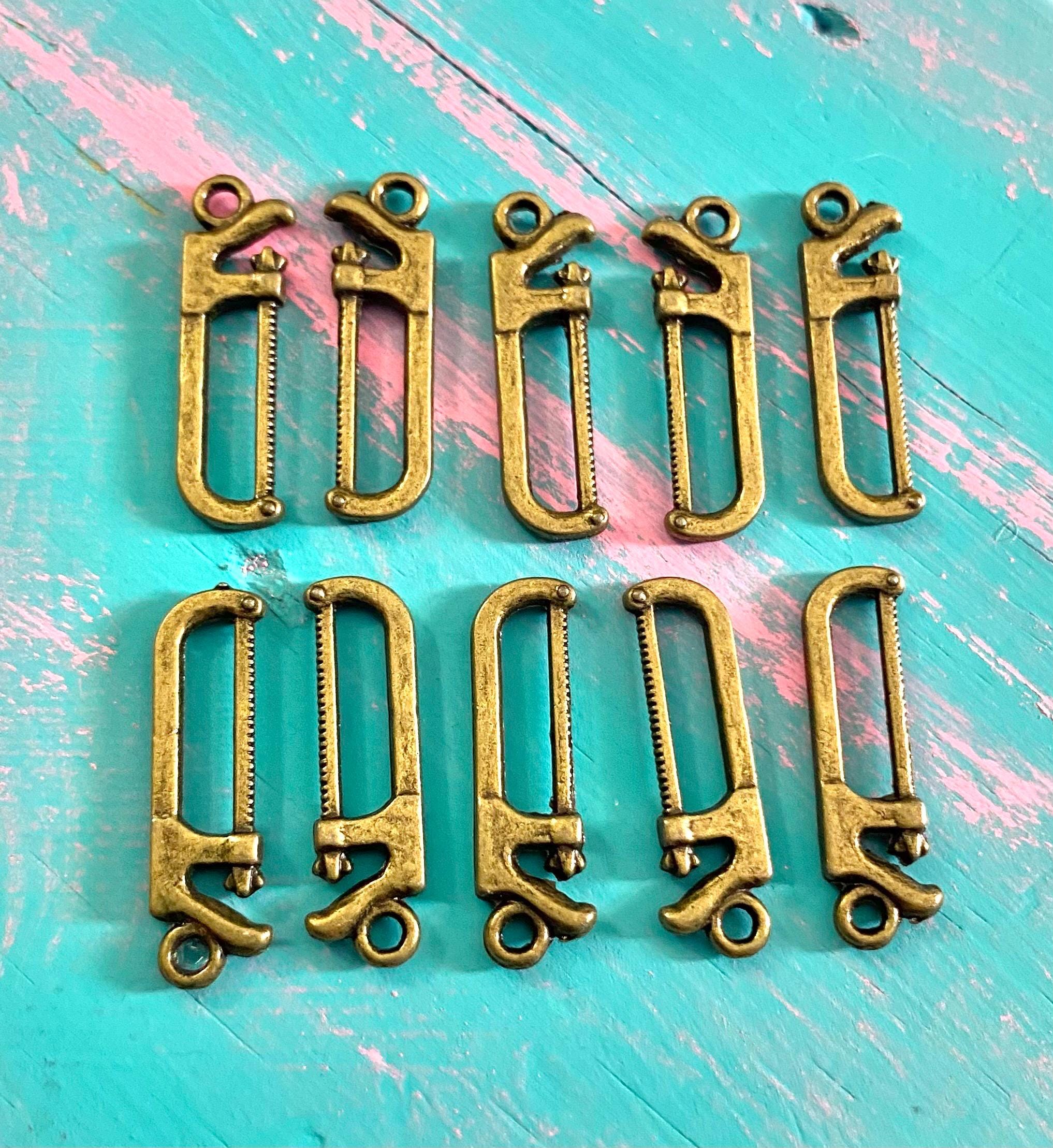 Bronze Hacksaw Tool Charms: Alloy Pendants, Jewelry Making (10pcs) - Etsy