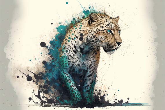 Leopard Painting Abstract