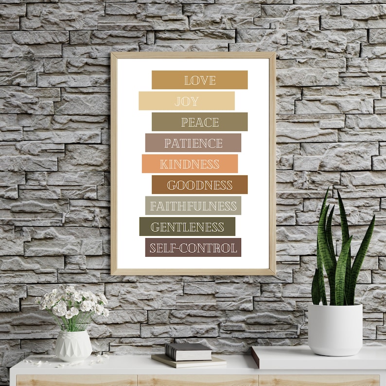 Fruit of the Spirit Poster | Digital Download | Christian Wall Art ...