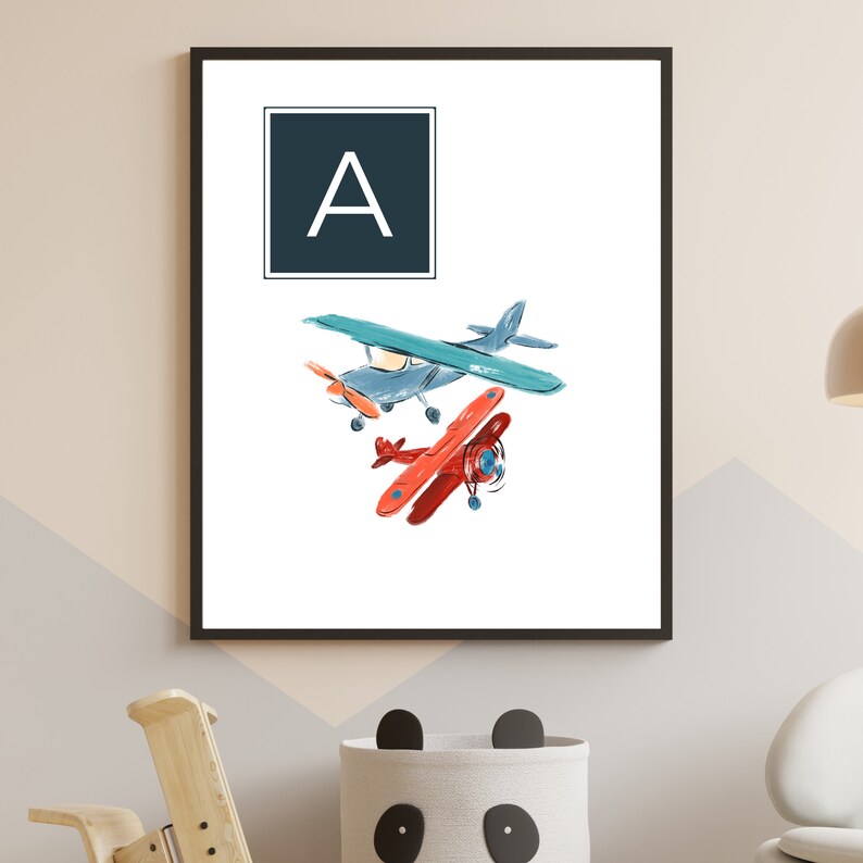 A is for Airplane Poster | Alphabet Poster | Digital Download | Nursery ...