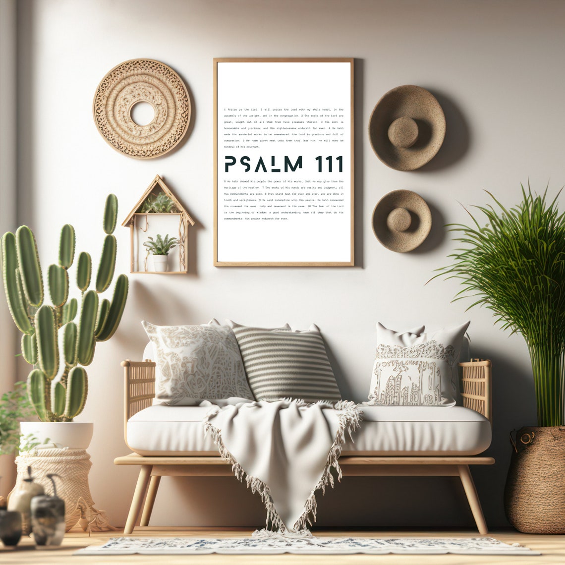 His Praise Endureth Forever Poster | Psalm 111 | Digital Download ...