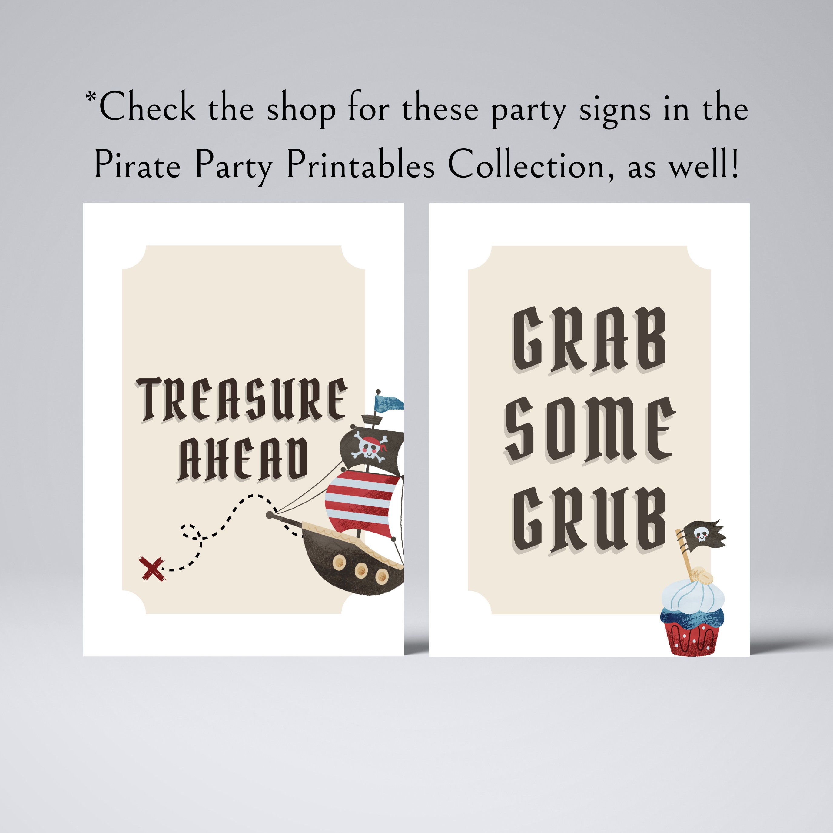 Tattoo Parlour Pirate Party Sign | Size A4 Custom Party Sign | Editable ...
