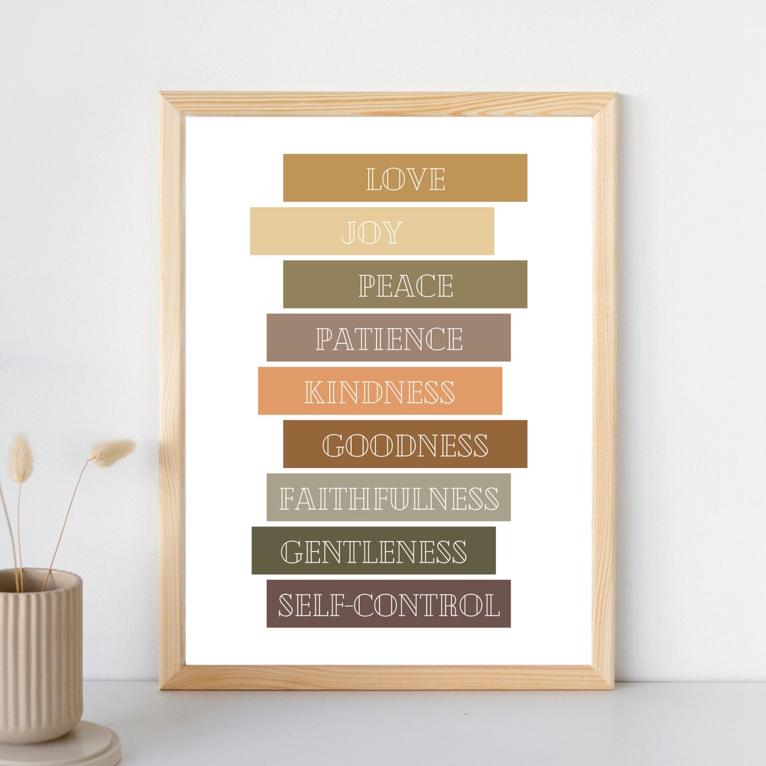 Fruit of the Spirit Poster | Digital Download | Christian Wall Art ...