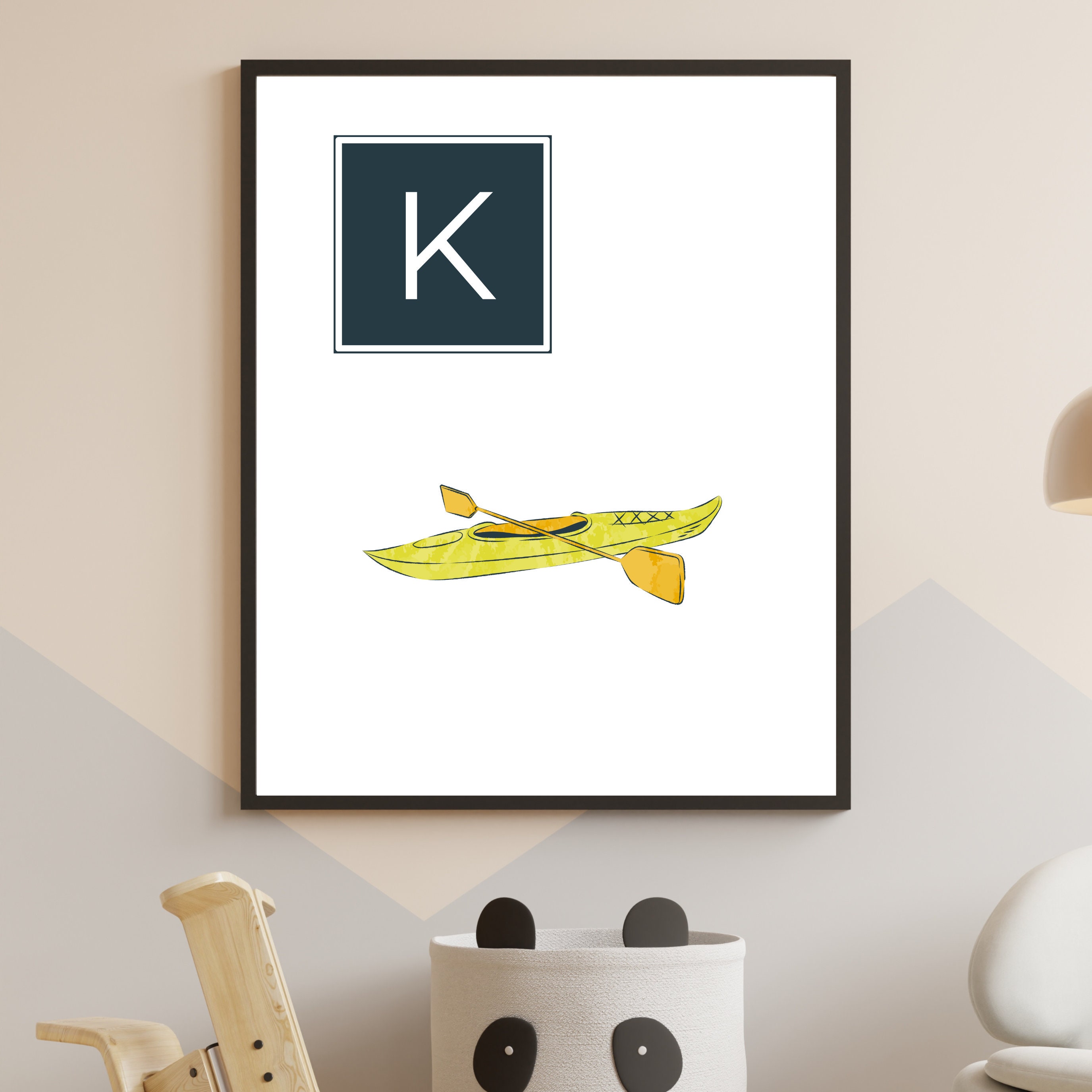 K is for Kayak Poster | Alphabet Poster | Digital Download | Letter K ...