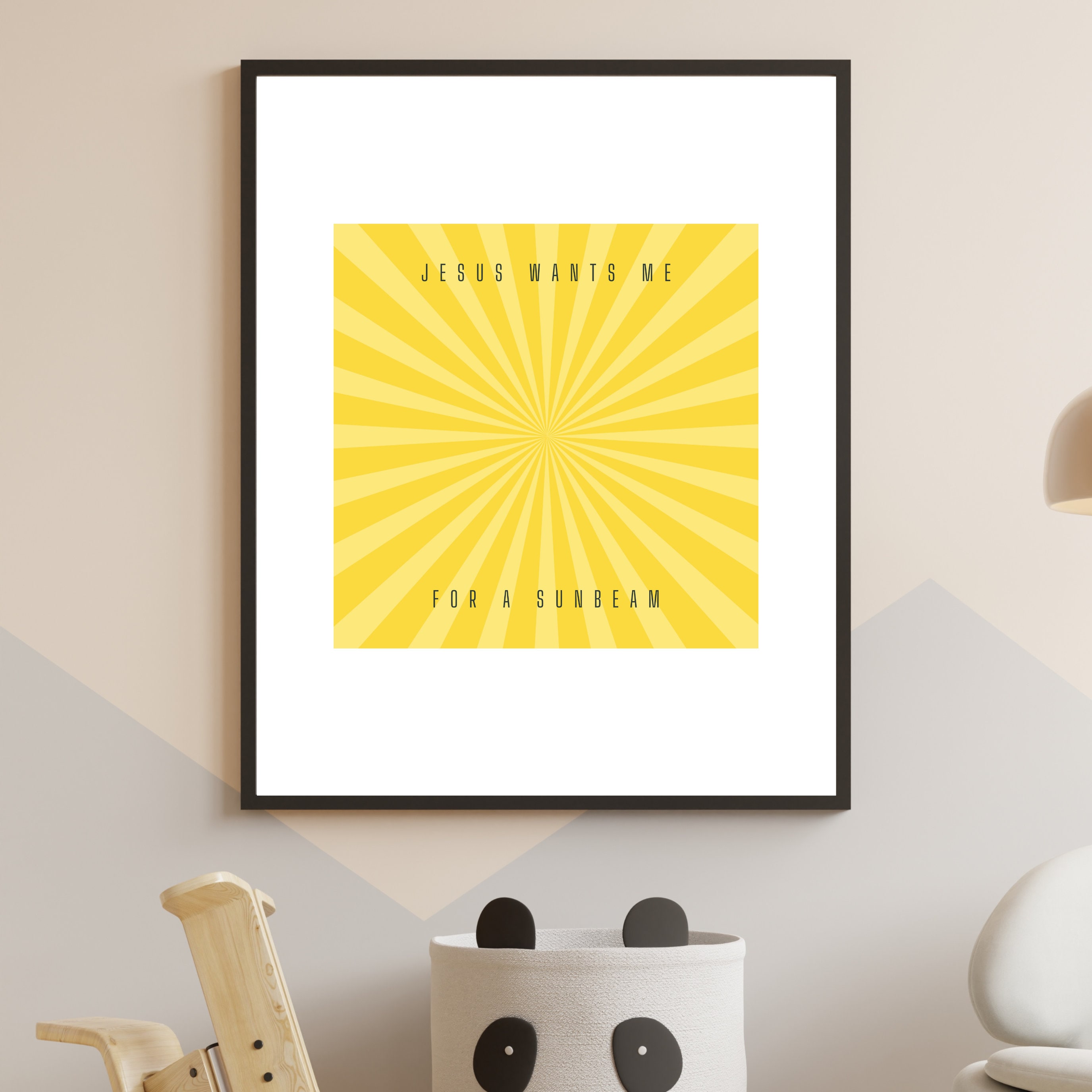 Jesus Wants Me for a Sunbeam Poster | I'll Be a Sunbeam for Him ...