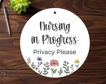 Breastfeeding in Progress Door Sign - Etsy