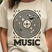 Music Shirt for Music Lover Retro Song and Music Player Shirt Vinyl and ...