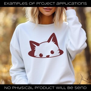 Cartoon Cat Peeking Circle PNG Bundle • Cute Playful Kitty Faces ...