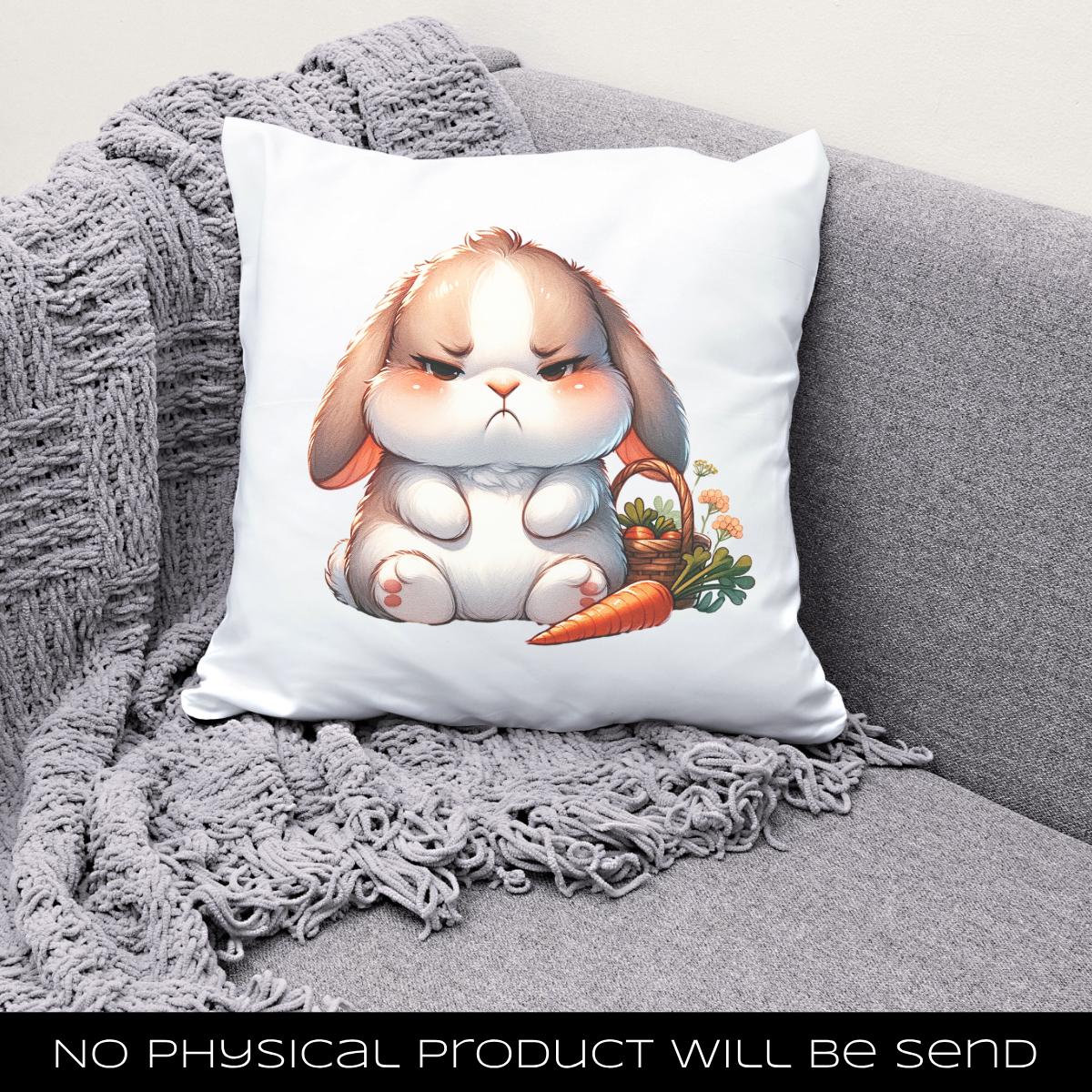 Grumpy Chubby Bunny PNG Bundle | Digital Instant Download Clipart ...