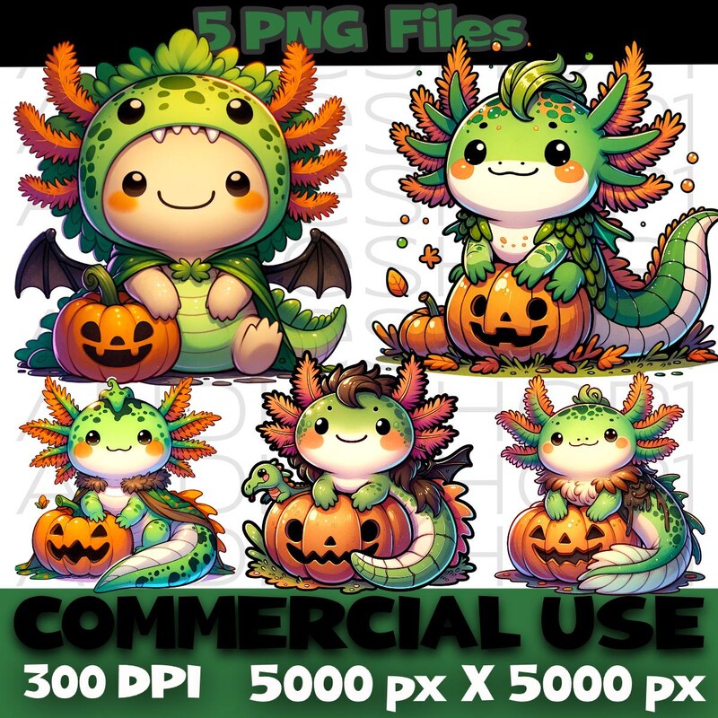 Axolotl Pumpkin Stencil - Etsy