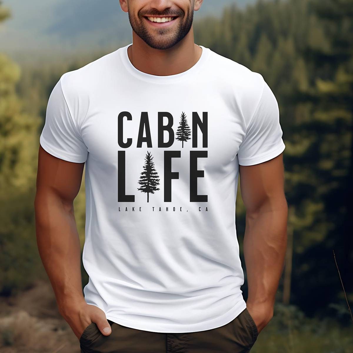 Custom Cabin Life Shirt, Personalized Cabin T-shirt, Cottage T-shirt ...