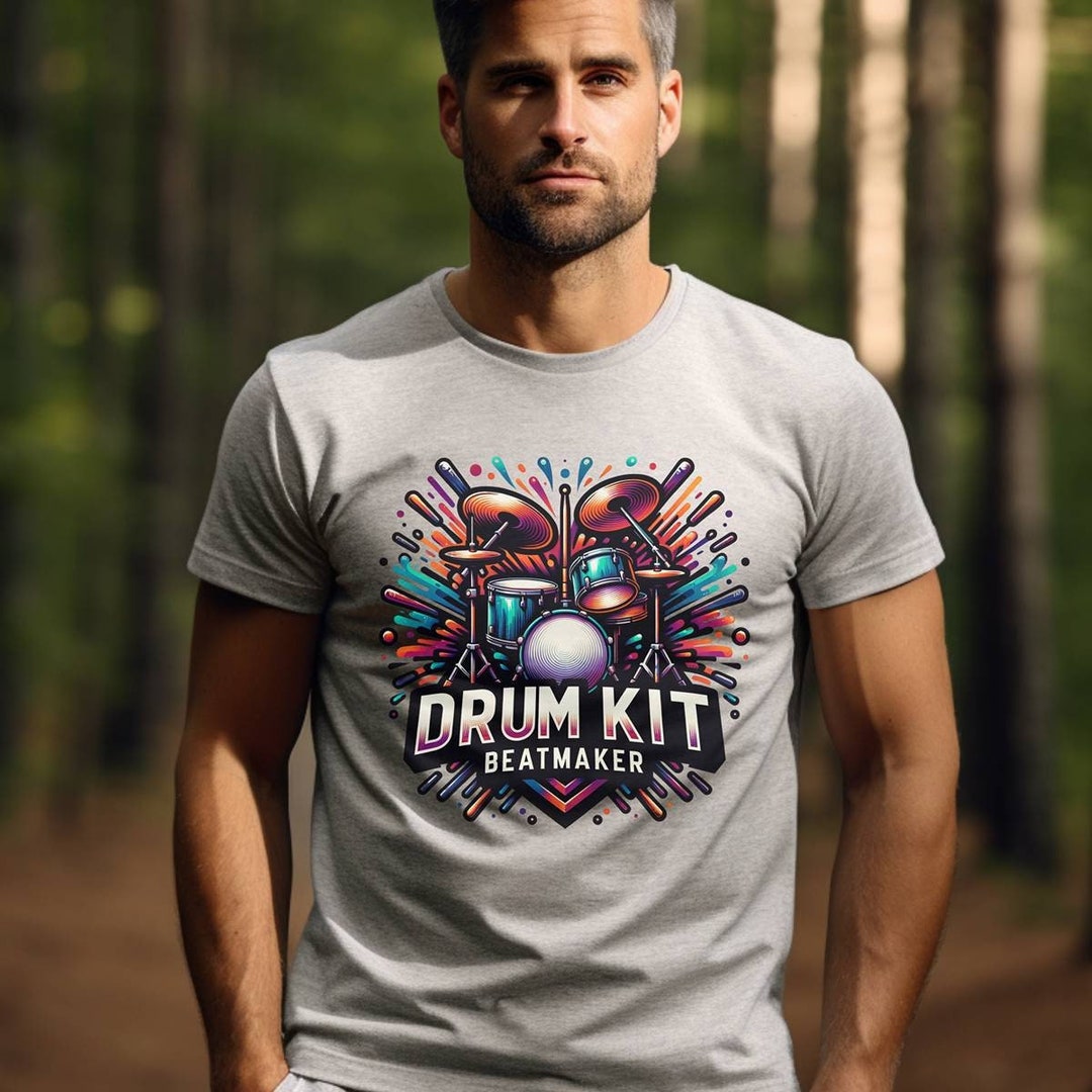 Music Shirt, Drum Shirt, Drum Kit Beatmaker Shirt, Music Sweater ...