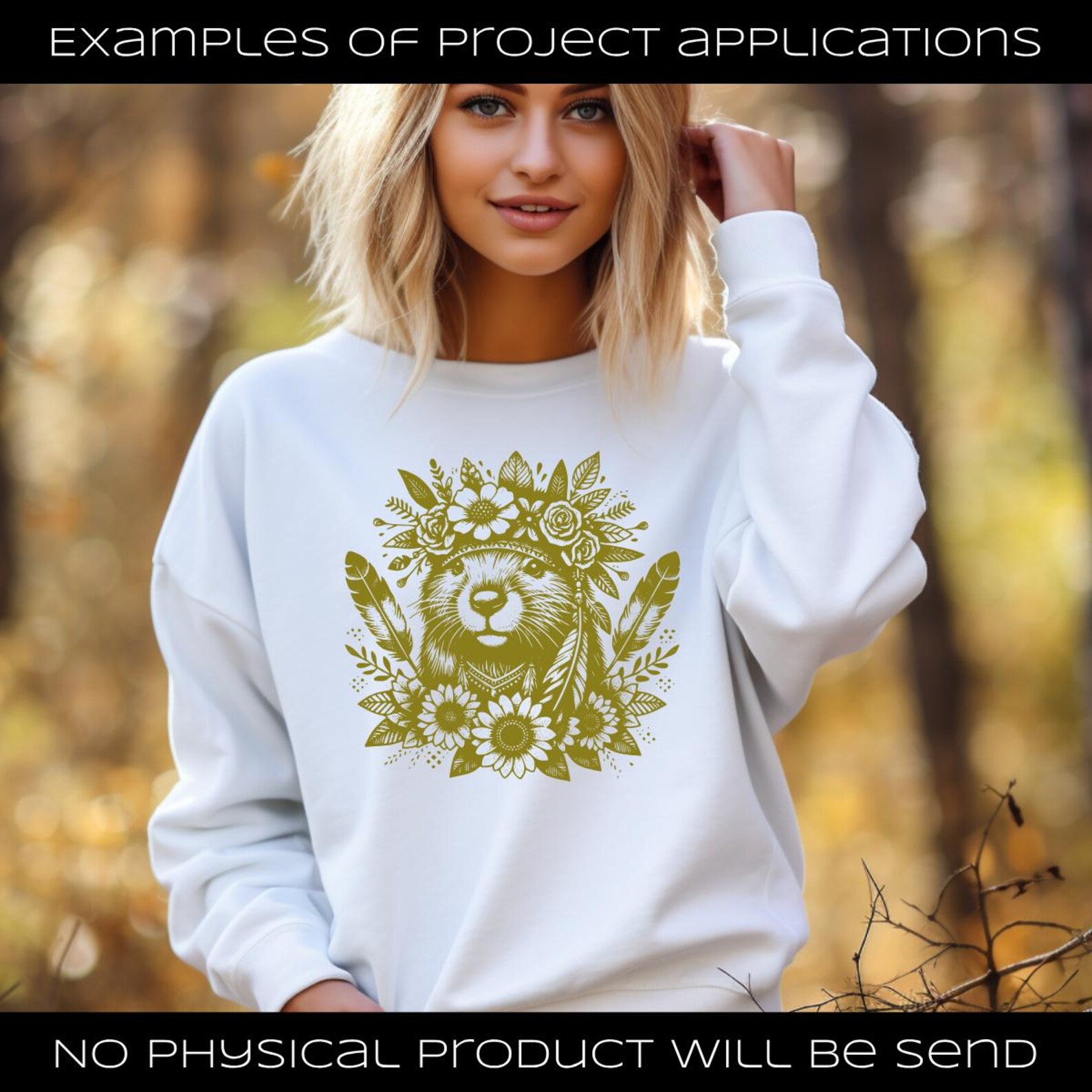 Boho Chic Woodland Animals Svg Png Pdf Jpg Image File Bohemian Clipart ...