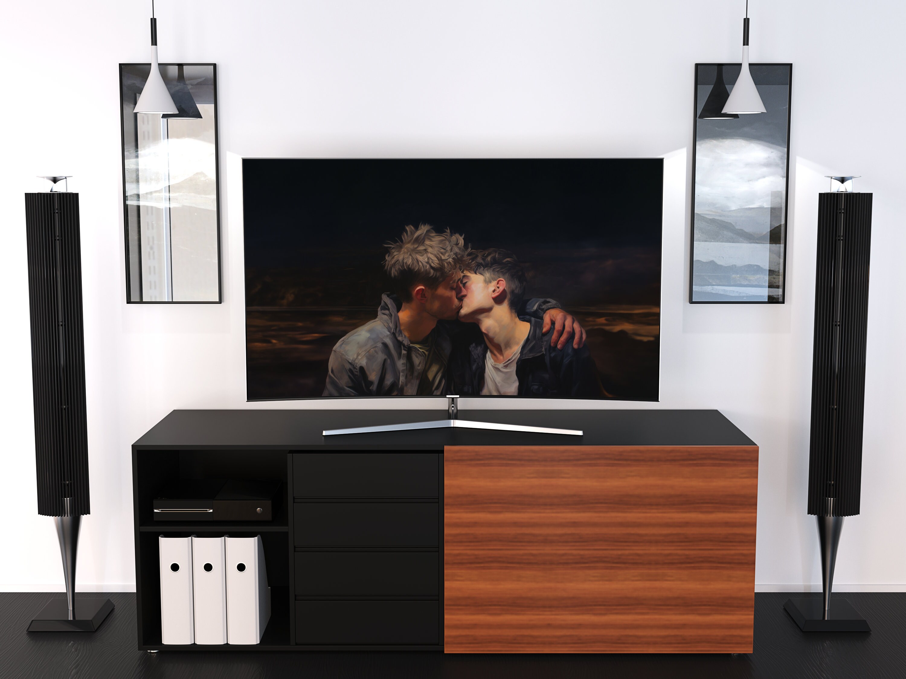 Boundless Love: LGBT Art for Lg Tv Frame Art,oil Painting Style Artwork ...